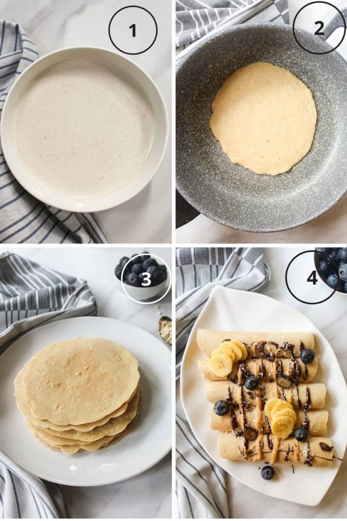 Vegan Almond Milk Crepes ( Easy + Healthy ) – my plantiful cooking