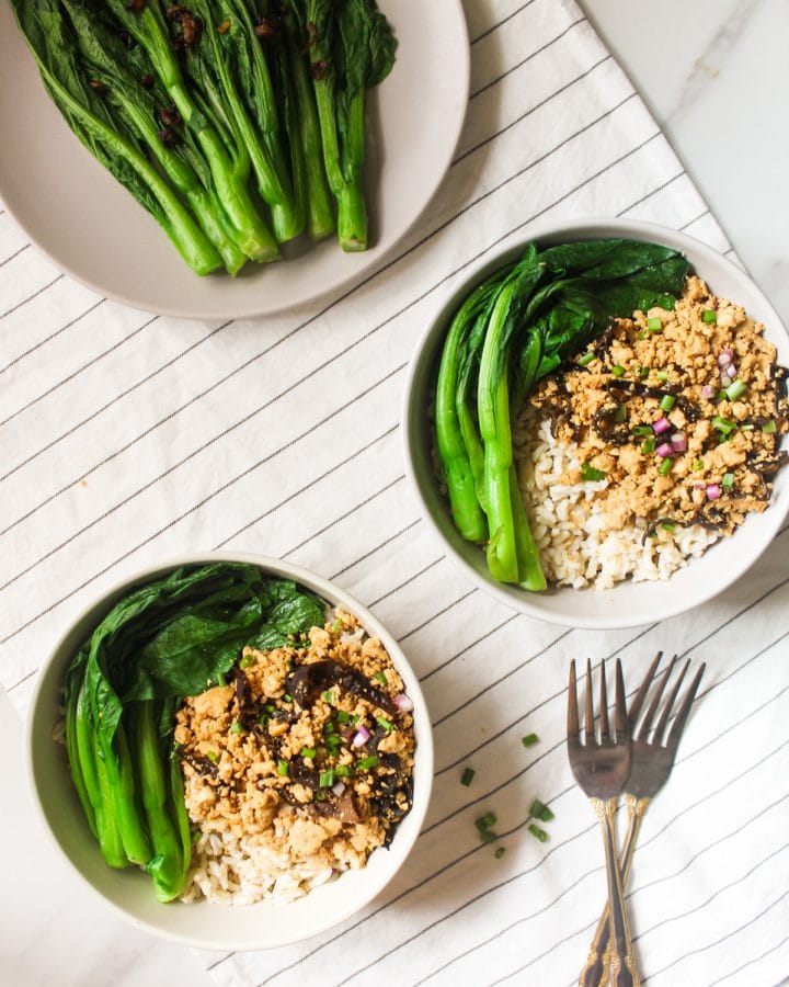Chinese Style Vegan Tofu Minced Pork – My Plantiful Cooking