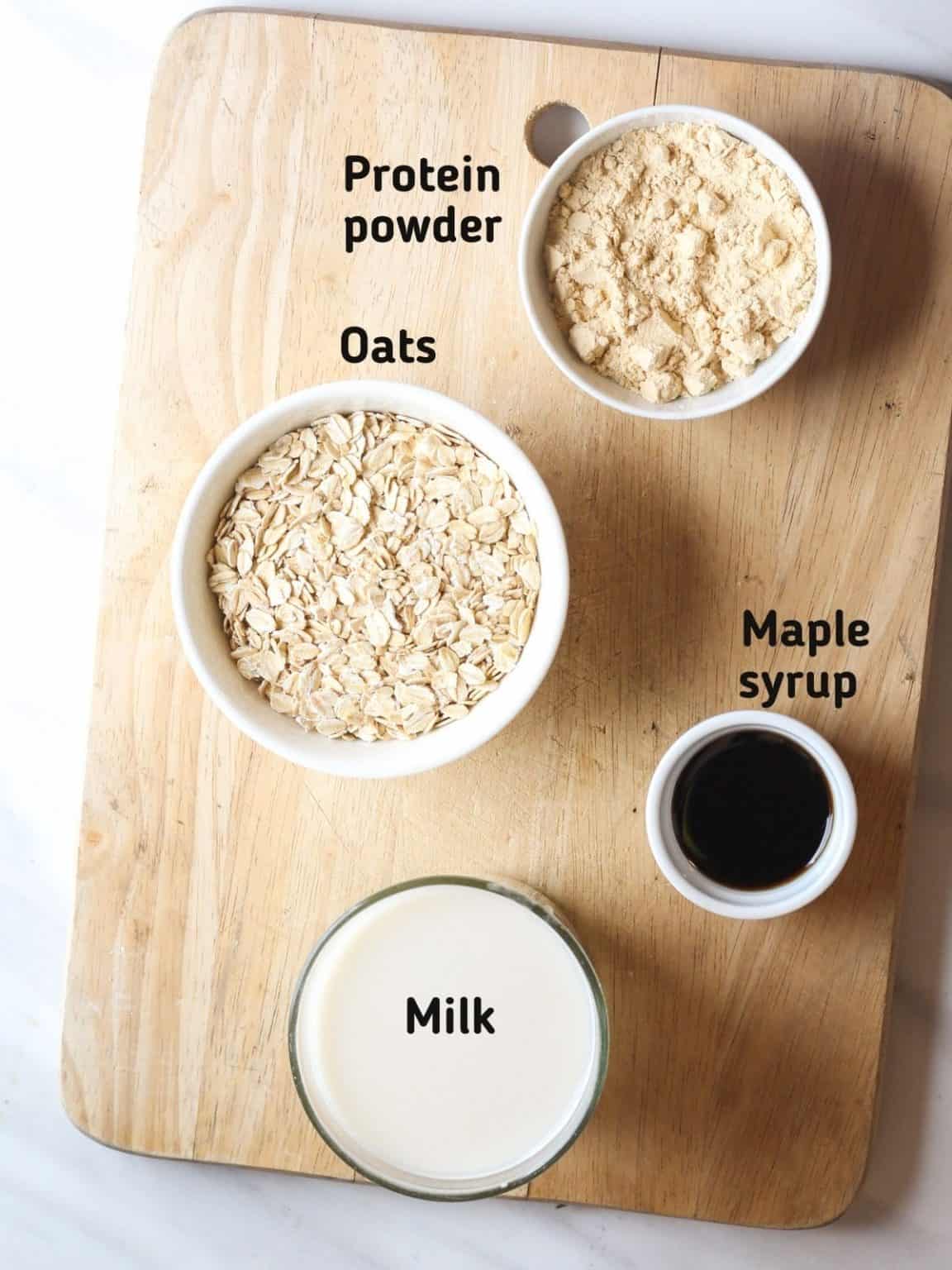 Basic Overnight Oats with Protein Powder – My Plantiful Cooking