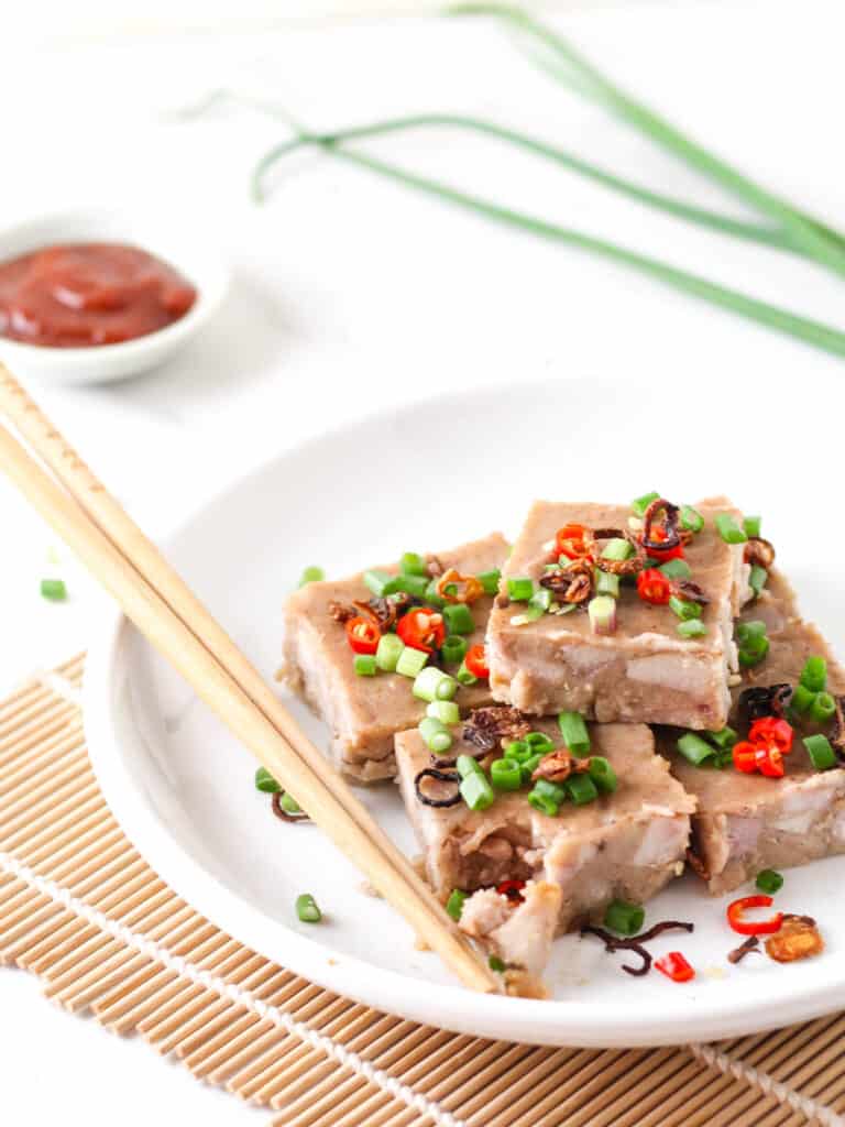 Chinese Steamed Yam / Taro Cake – My Plantiful Cooking