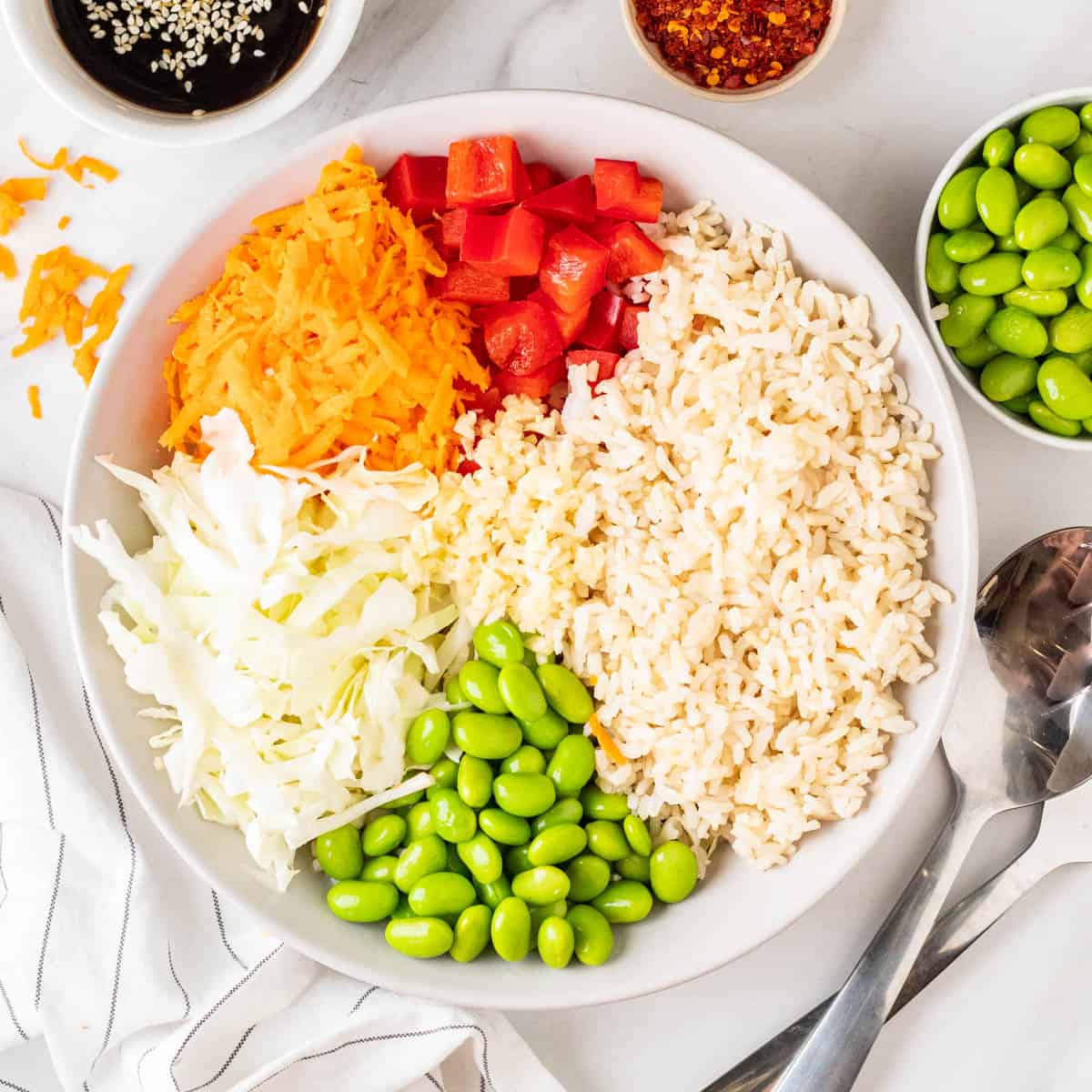 Vegan Asian Brown Rice Salad – My Plantiful Cooking