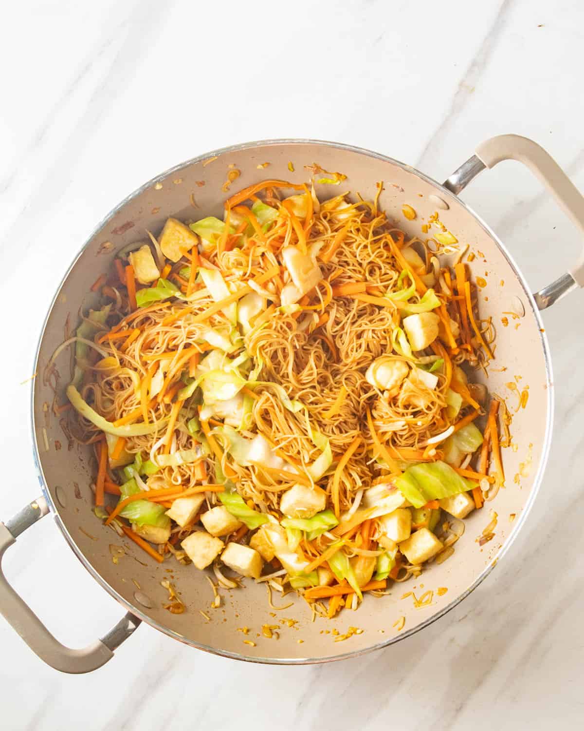 Stir-fry Rice Vermicelli Noodles ( Fried Bee Hoon ) – My Plantiful Cooking