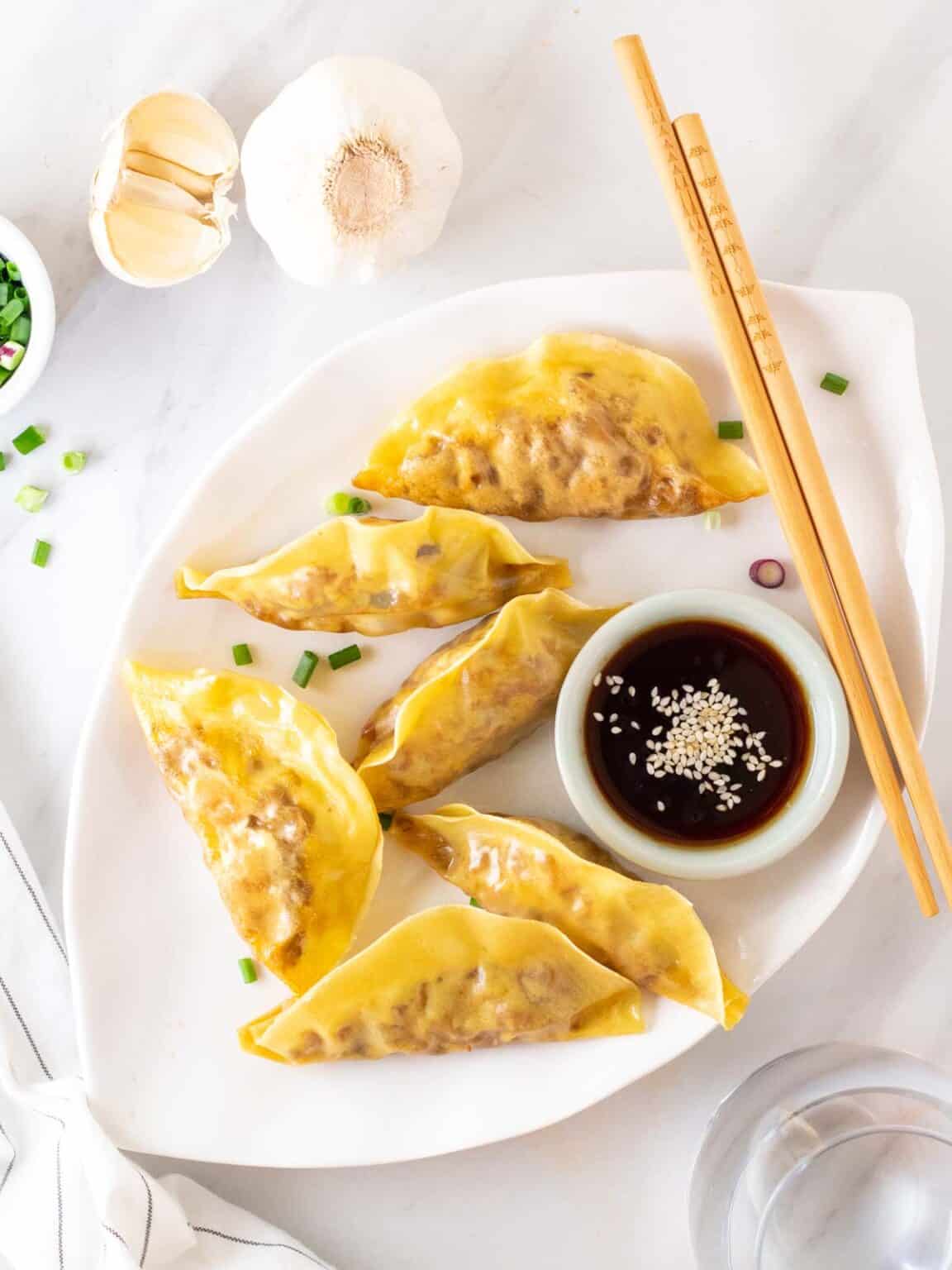 Super Easy Vegan Dumplings / Gyoza – My Plantiful Cooking