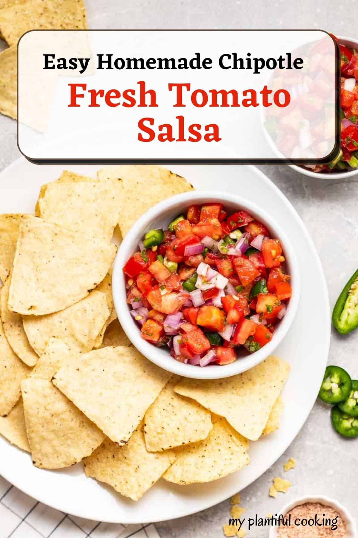 Chipotle Fresh Tomato Salsa ( copycat ) – My Plantiful Cooking