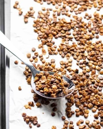Crunchy Roasted Lentils – My Plantiful Cooking