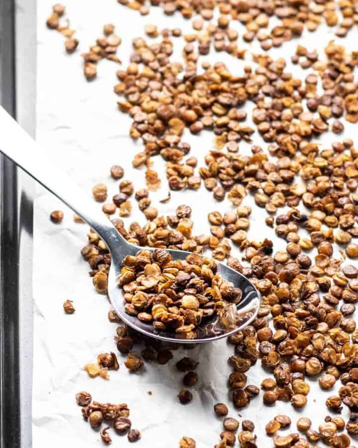 Crunchy Roasted Lentils – My Plantiful Cooking