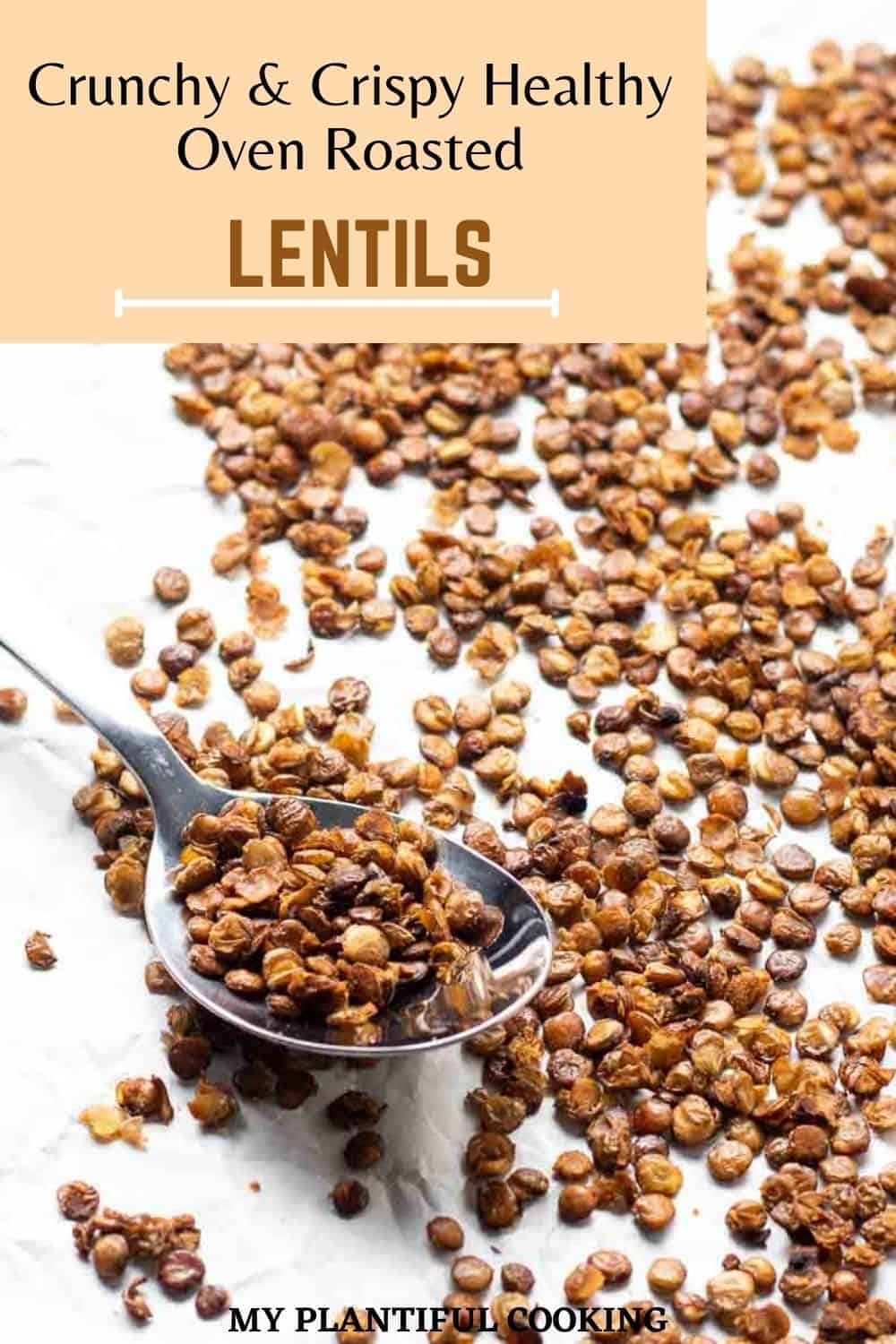 Crispy Oven Roasted Lentils – My Plantiful Cooking