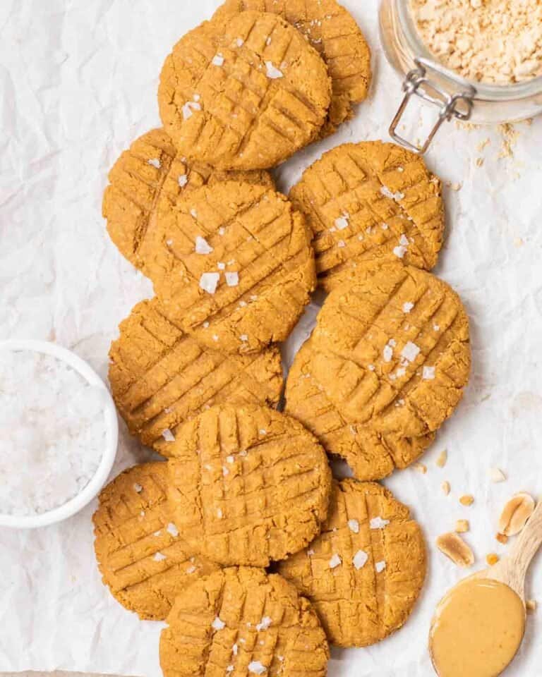 Rich Peanut Butter Powder Cookies (PB2 cookies) – My Plantiful Cooking