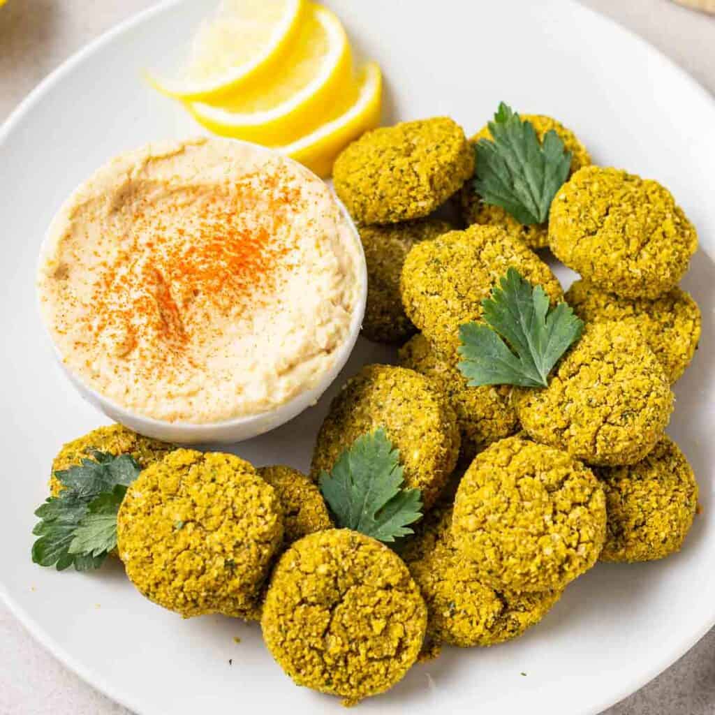 Healthy Spicy Vegan Baked Falafel (using dried chickpeas) – My ...
