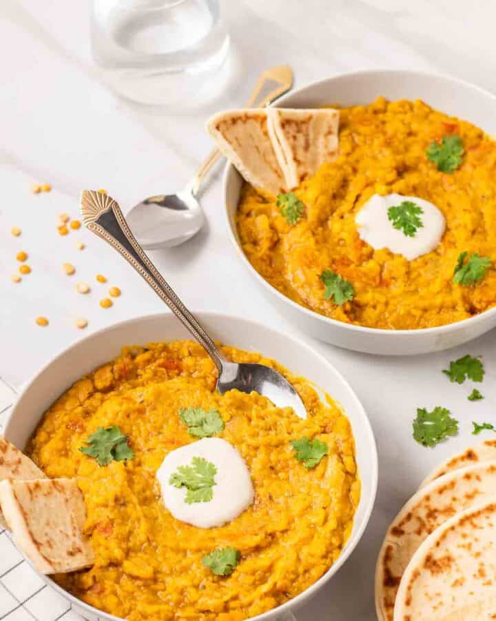 Vegan Yellow Lentil Dal Tadka – My Plantiful Cooking