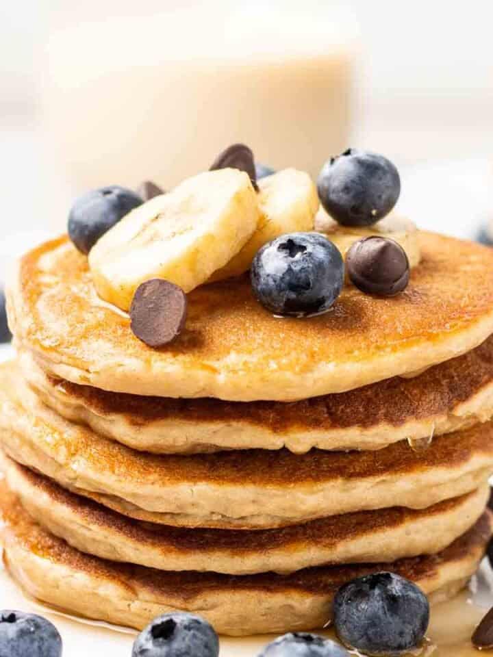 Fluffy Soy Milk Pancakes – My Plantiful Cooking