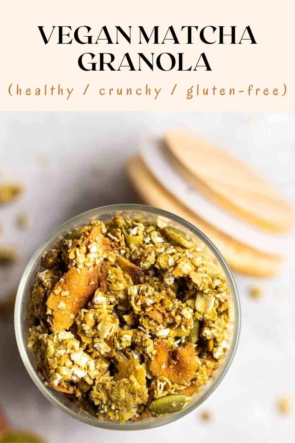 Crunchy Matcha Granola using Quick Oats (Vegan) – My Plantiful Cooking