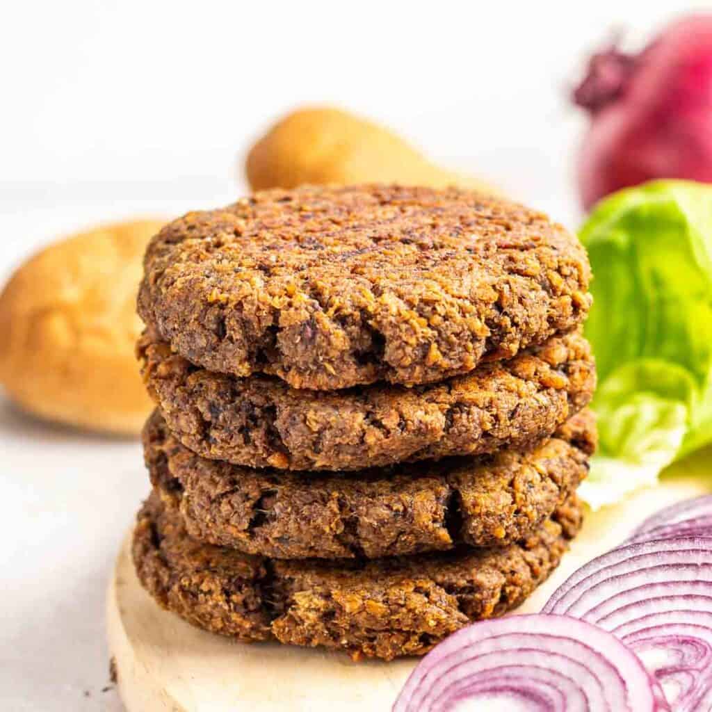Juicy Vegan Chicken Burger Patties – My Plantiful Cooking