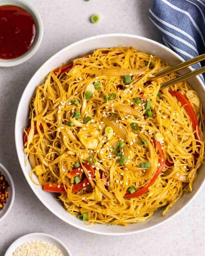 Vegetable Chow Mei Fun (Singapore-inspired) – My Plantiful Cooking