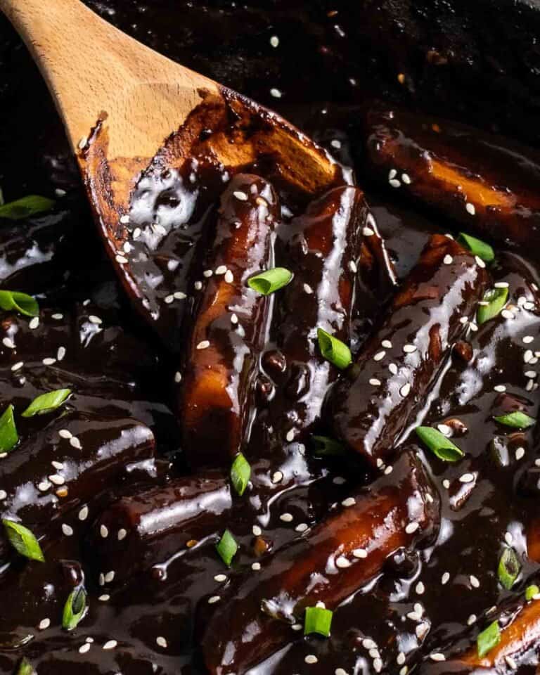 Jjajang Tteokbokki (non-spicy) – My Plantiful Cooking