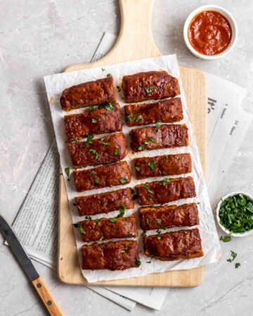 Meaty Vegan BBQ Ribs (seitan ribs) – My Plantiful Cooking