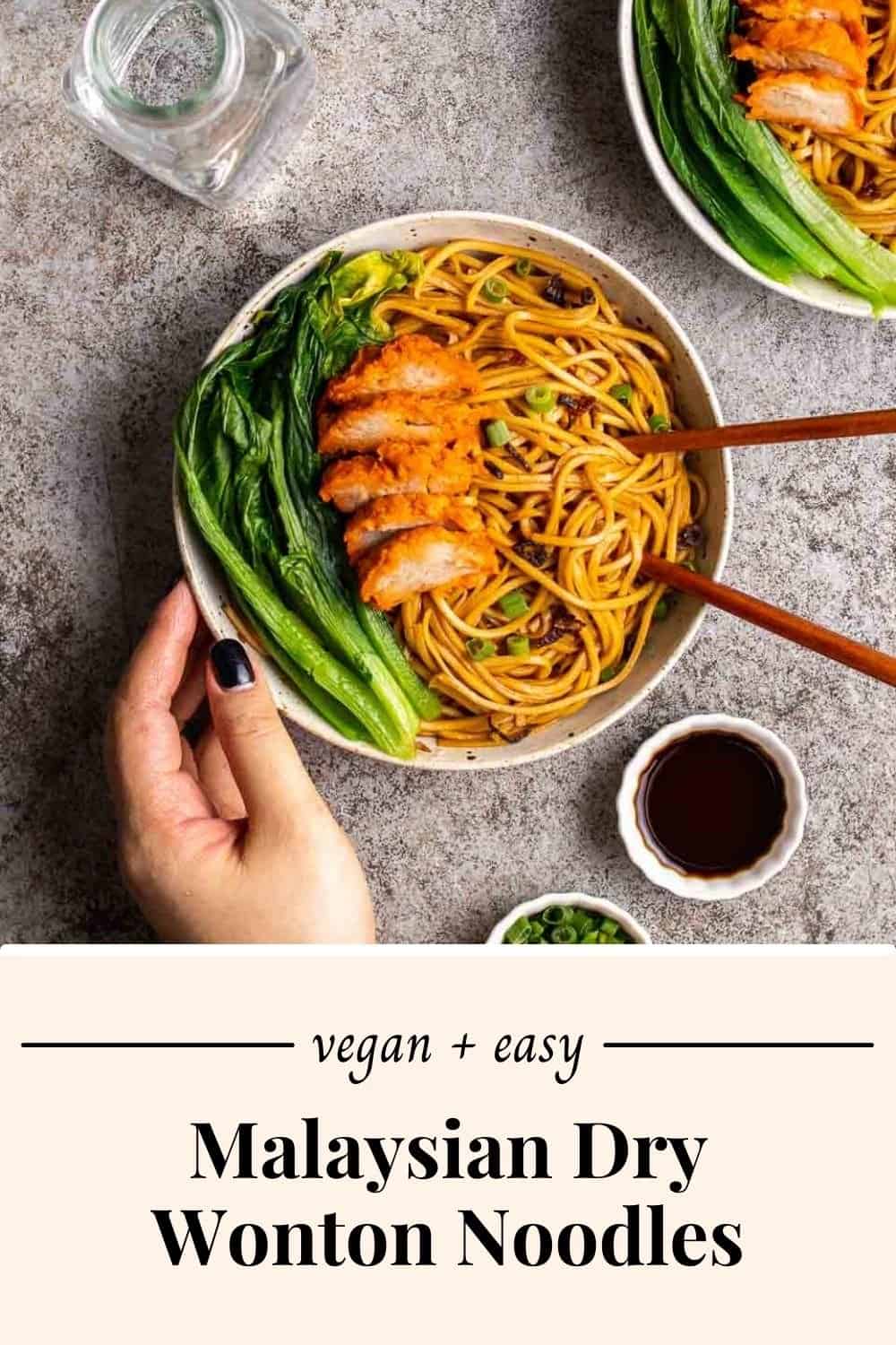 Dry Wonton Noodles/Wantan Mee (Vegan) – My Plantiful Cooking