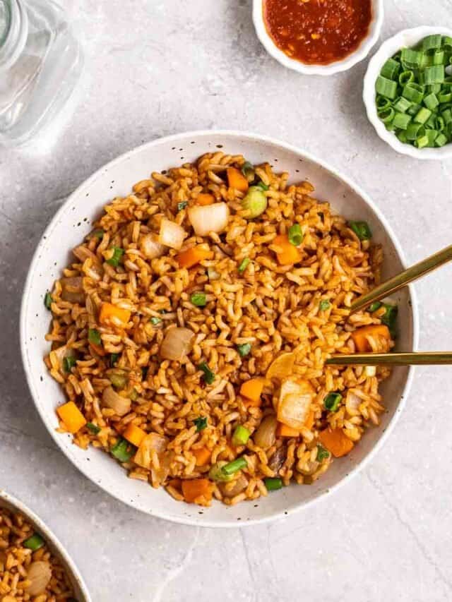 Flavorful Indian Fried Rice – My Plantiful Cooking