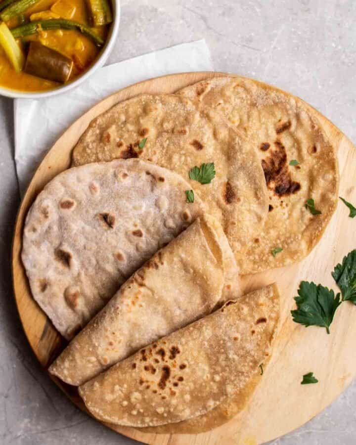 Soft Vegan Roti (Chapati) – My Plantiful Cooking
