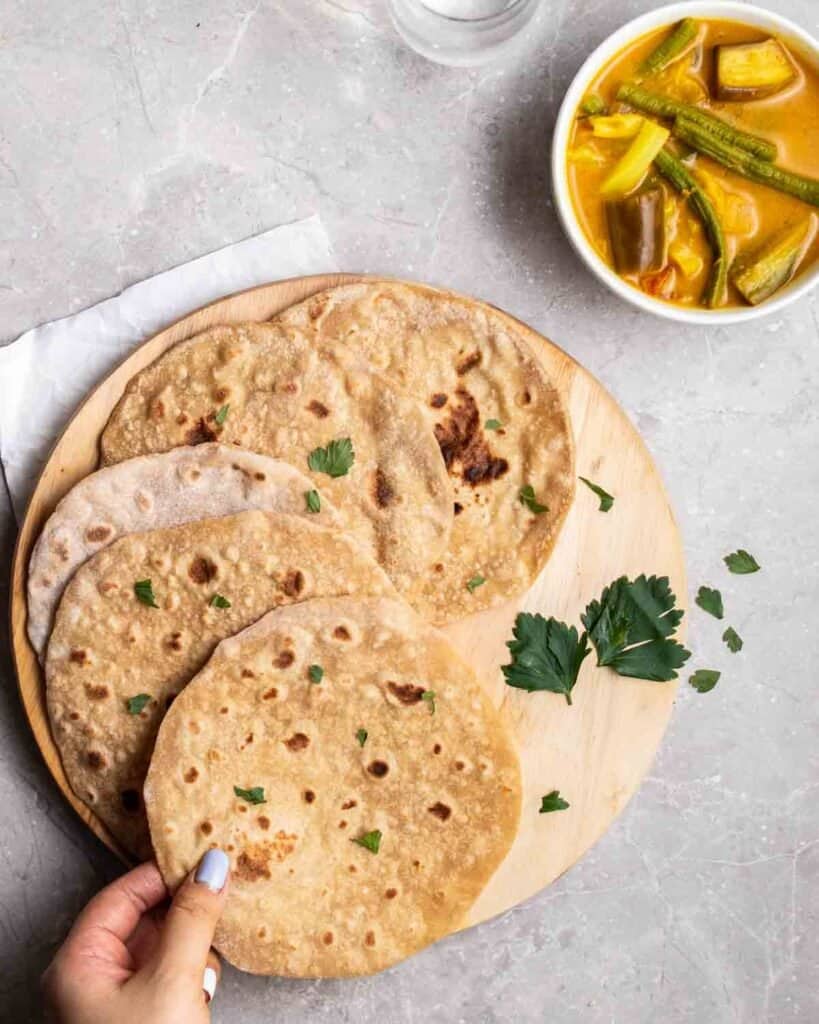 Soft Vegan Roti (Chapati) – My Plantiful Cooking