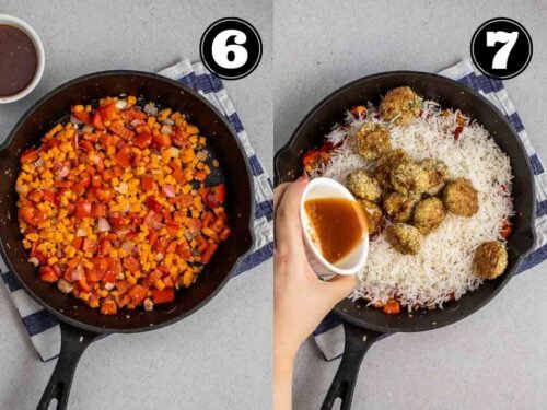 Veg Manchurian Fried Rice – My Plantiful Cooking