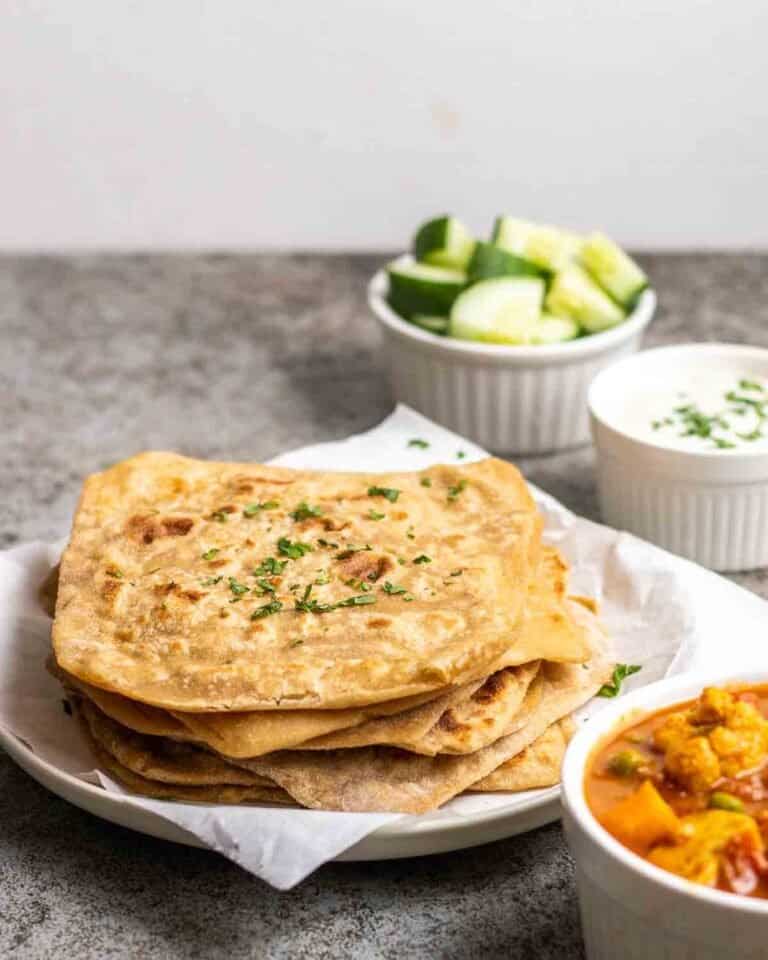 Easy Vegan Plain Parathas – My Plantiful Cooking