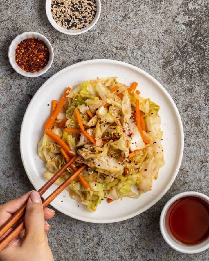 Chinese Carrot Cabbage Stir-fry – My Plantiful Cooking