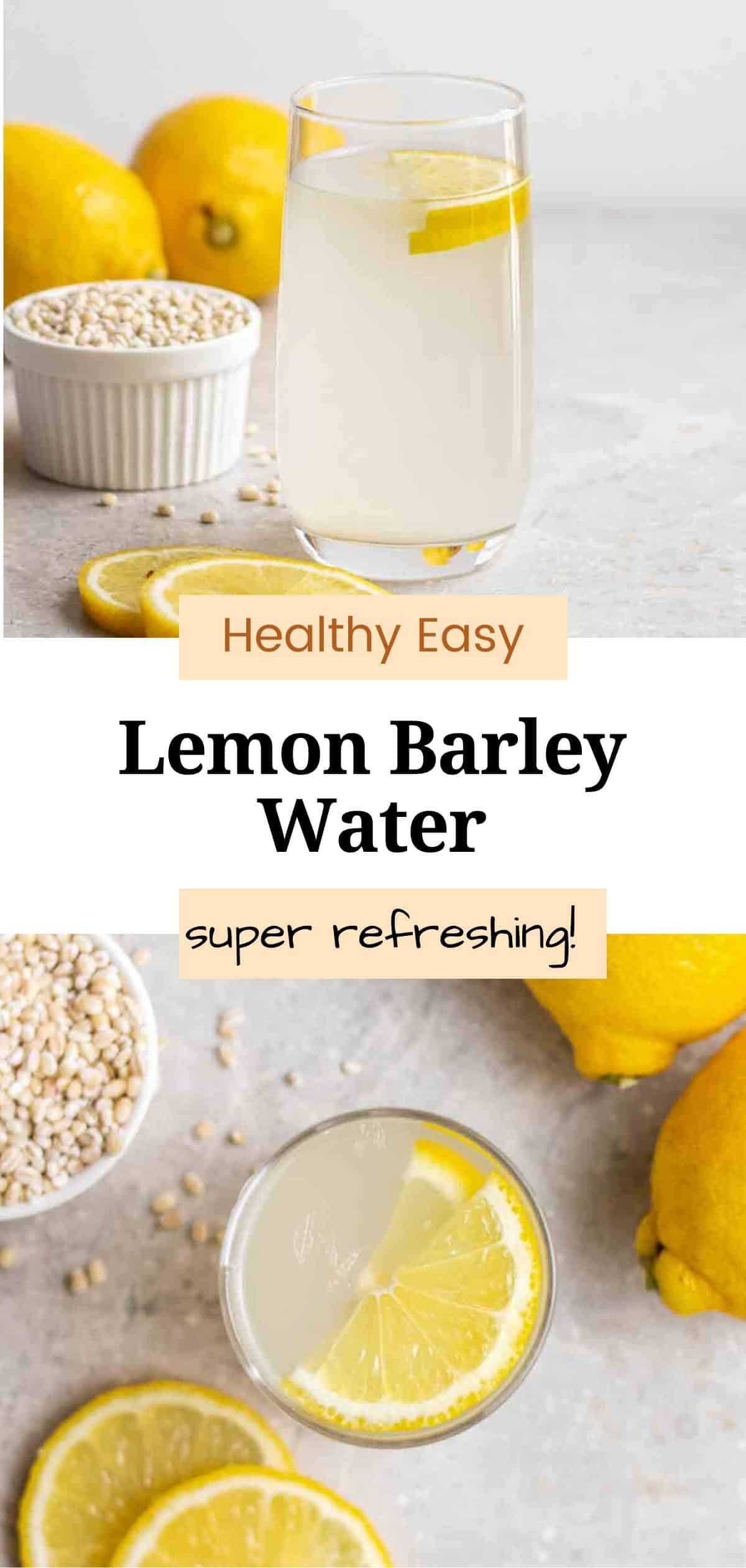 Lemon Barley Water – My Plantiful Cooking