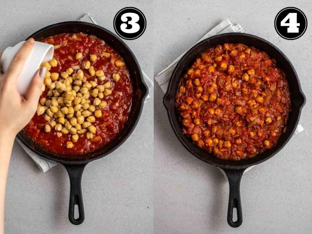 Chickpeas in Tomato Sauce – My Plantiful Cooking