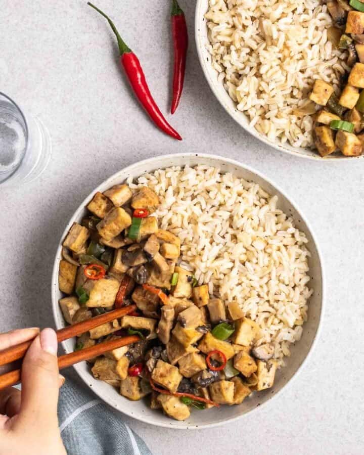 Tofu Sisig (Sizzling tofu) – My Plantiful Cooking