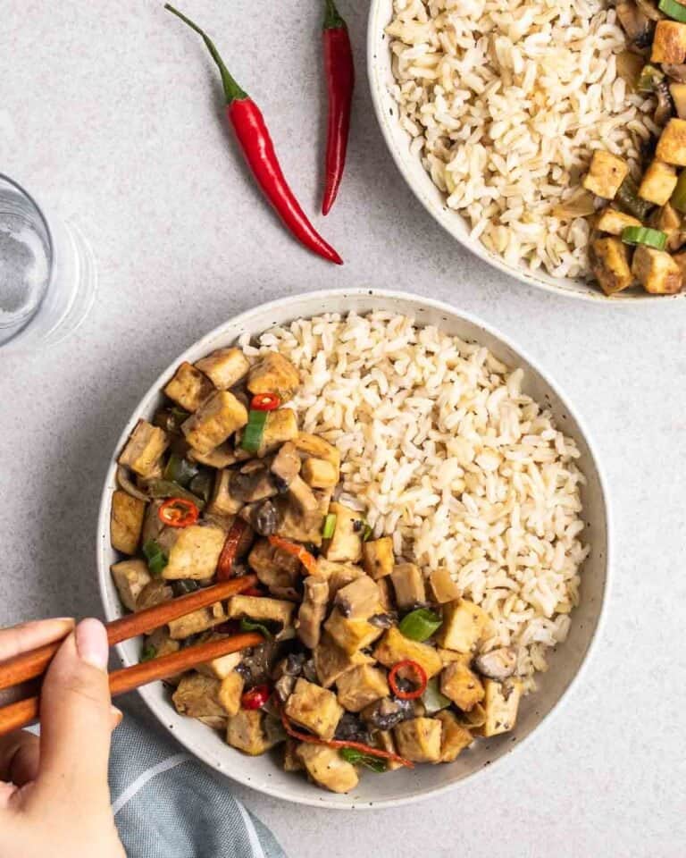 Tofu Sisig (Sizzling tofu) – My Plantiful Cooking