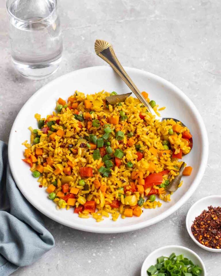 Flavorful Indian Fried Rice – My Plantiful Cooking