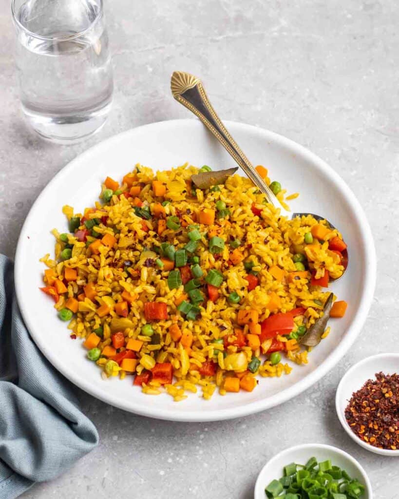 Flavorful Indian Fried Rice – My Plantiful Cooking