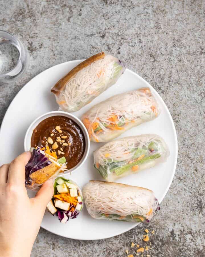 Fresh Thai Spring Rolls – My Plantiful Cooking