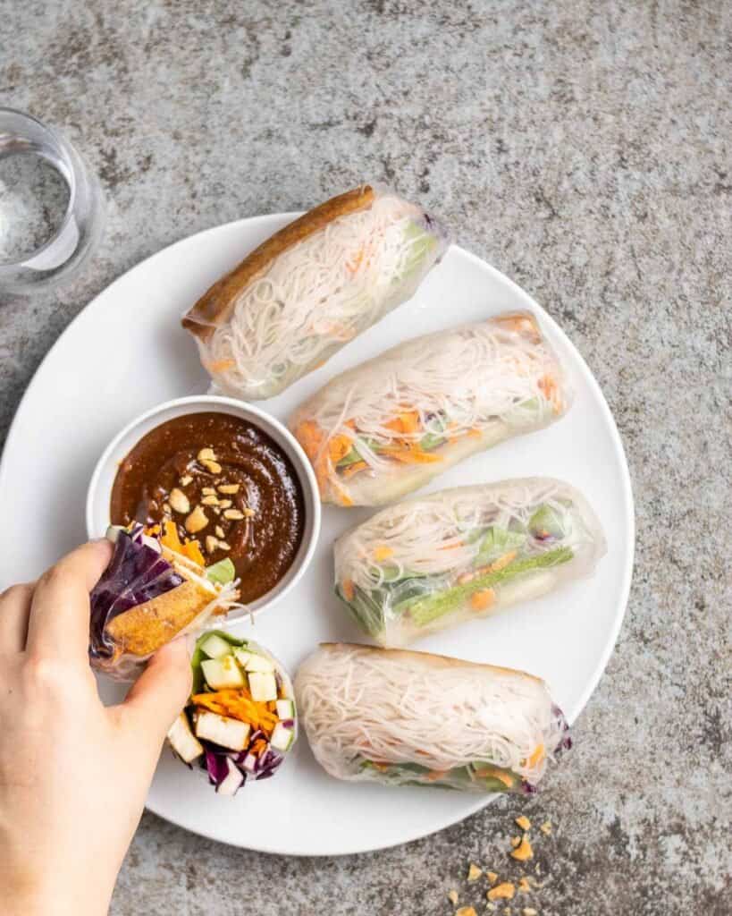 Fresh Thai Spring Rolls – My Plantiful Cooking