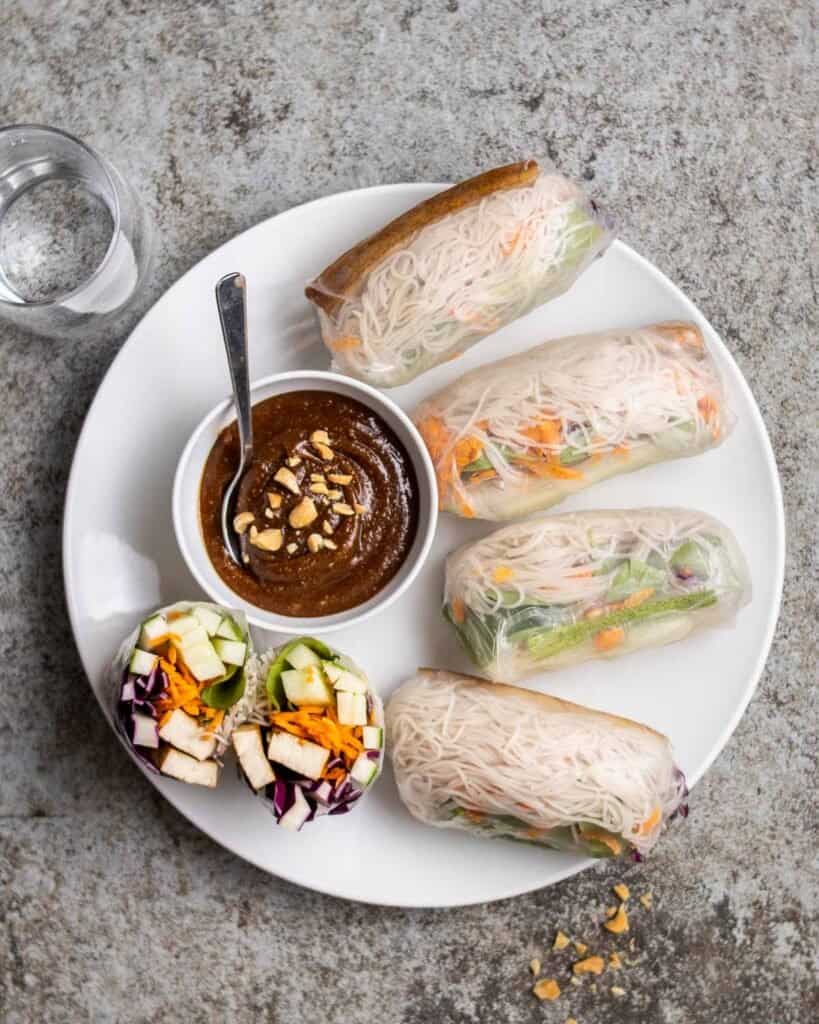 Fresh Thai Spring Rolls – My Plantiful Cooking