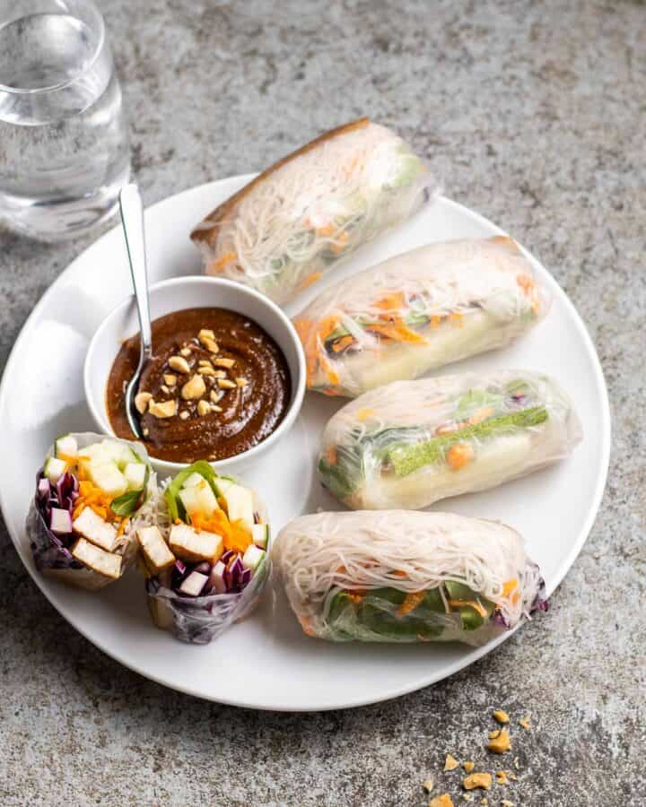 Thai Fresh Spring Rolls – My Plantiful Cooking