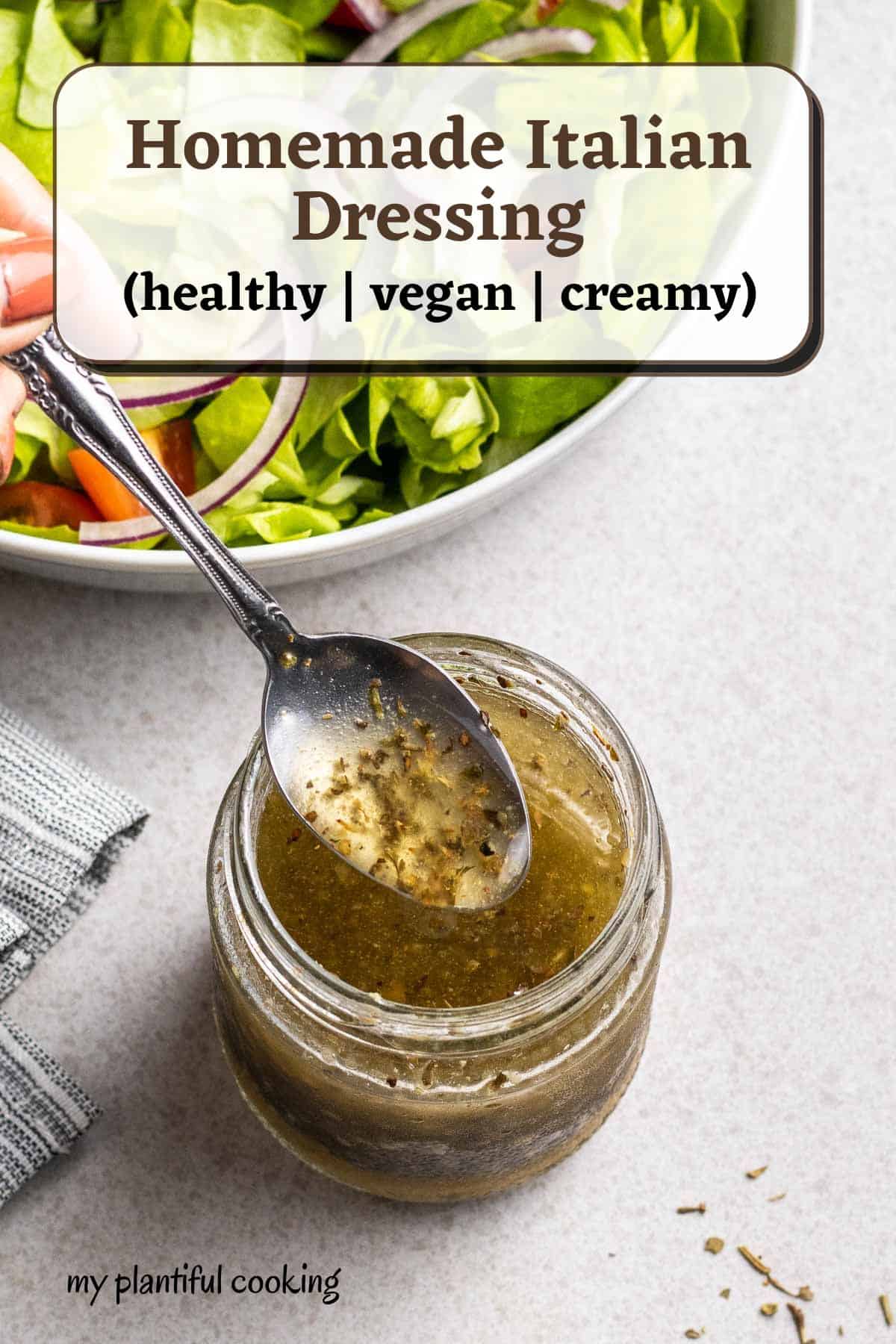 Quick Vegan Italian Dressing – My Plantiful Cooking
