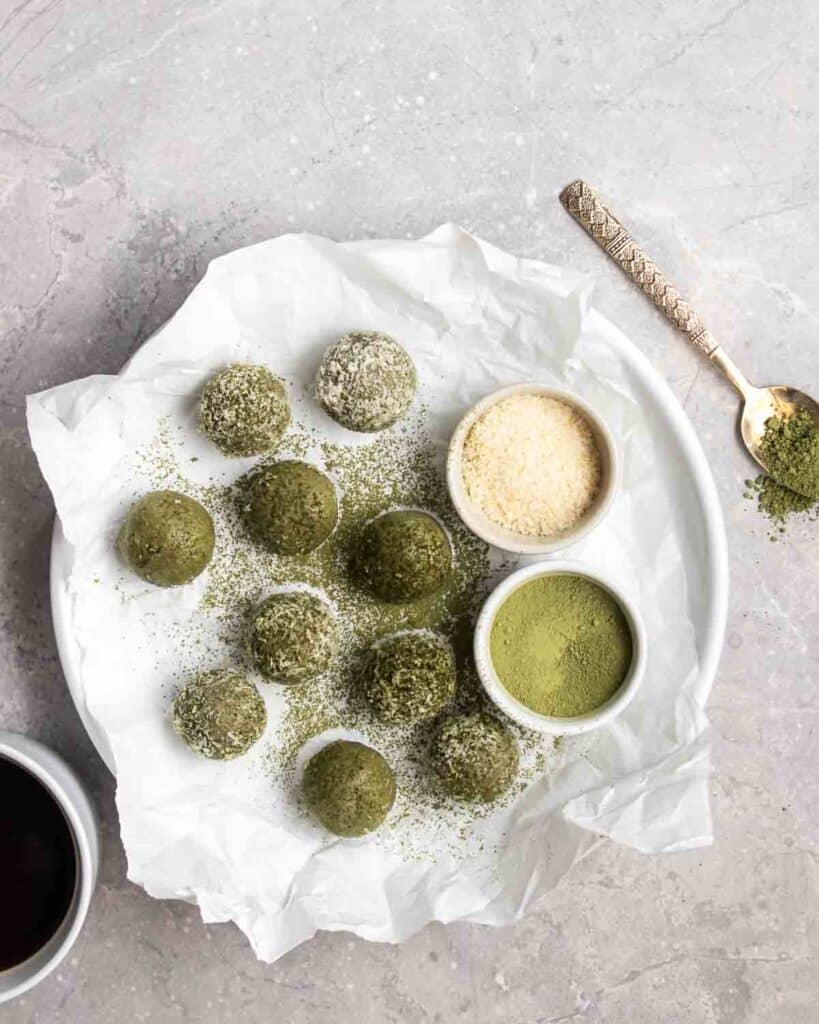 Healthy Matcha Balls – My Plantiful Cooking