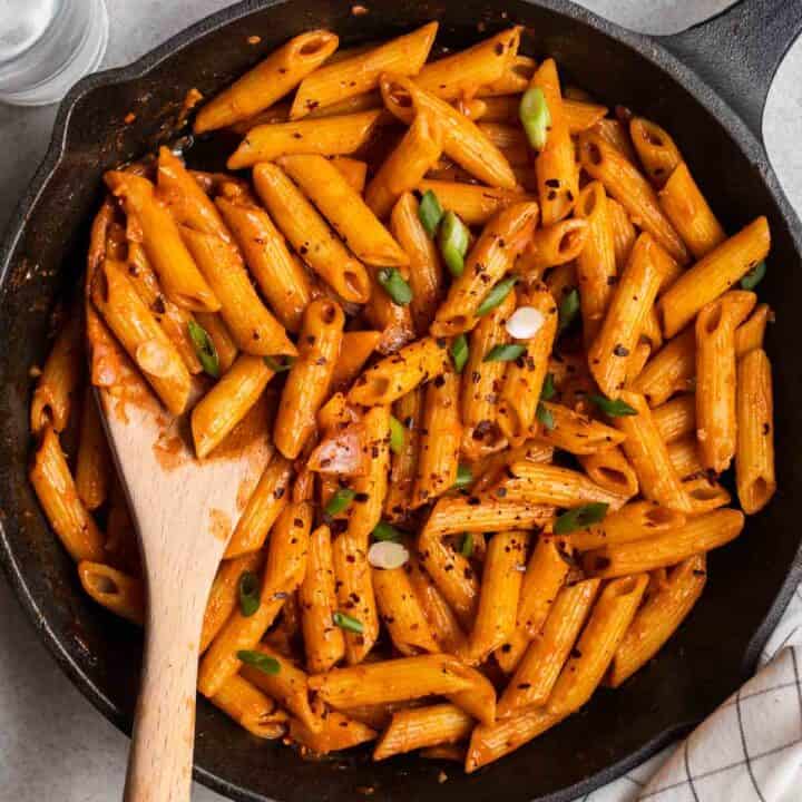 Creamy Korean Gochujang Pasta – My Plantiful Cooking