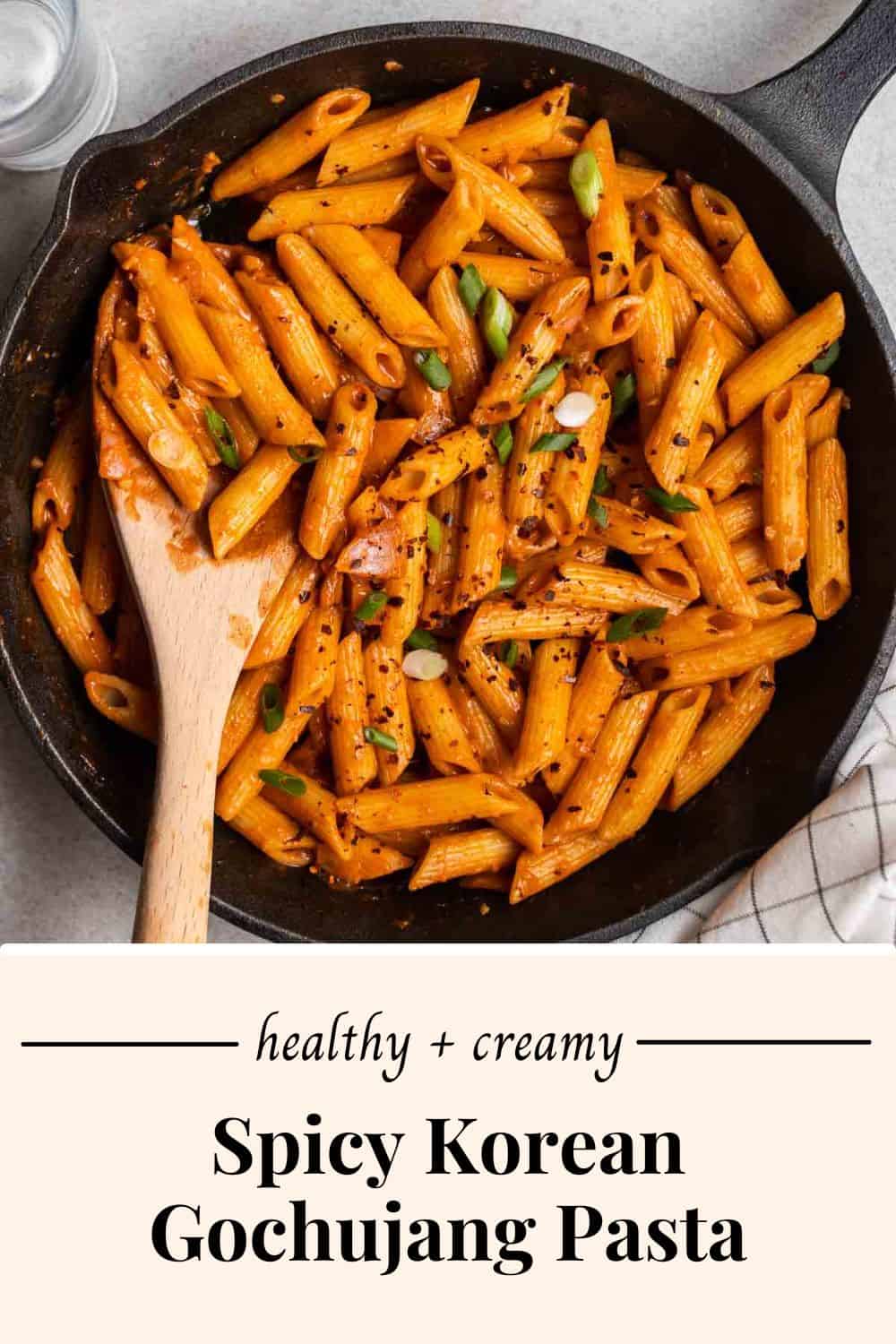 Creamy Korean Gochujang Pasta – My Plantiful Cooking