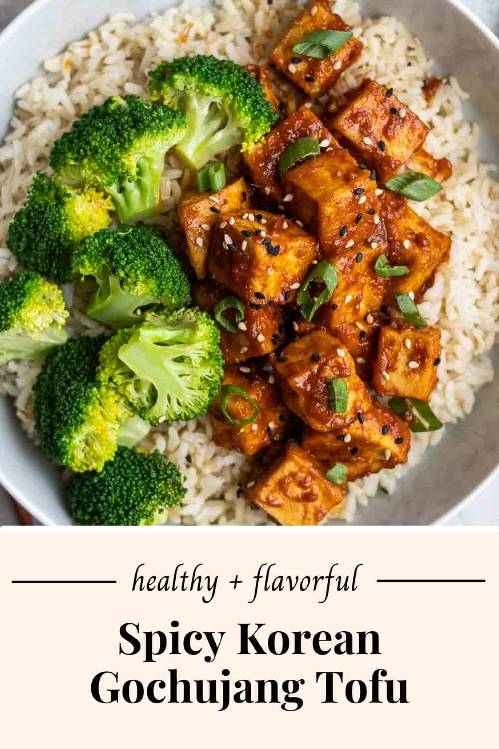 Spicy Korean Gochujang Tofu – My Plantiful Cooking