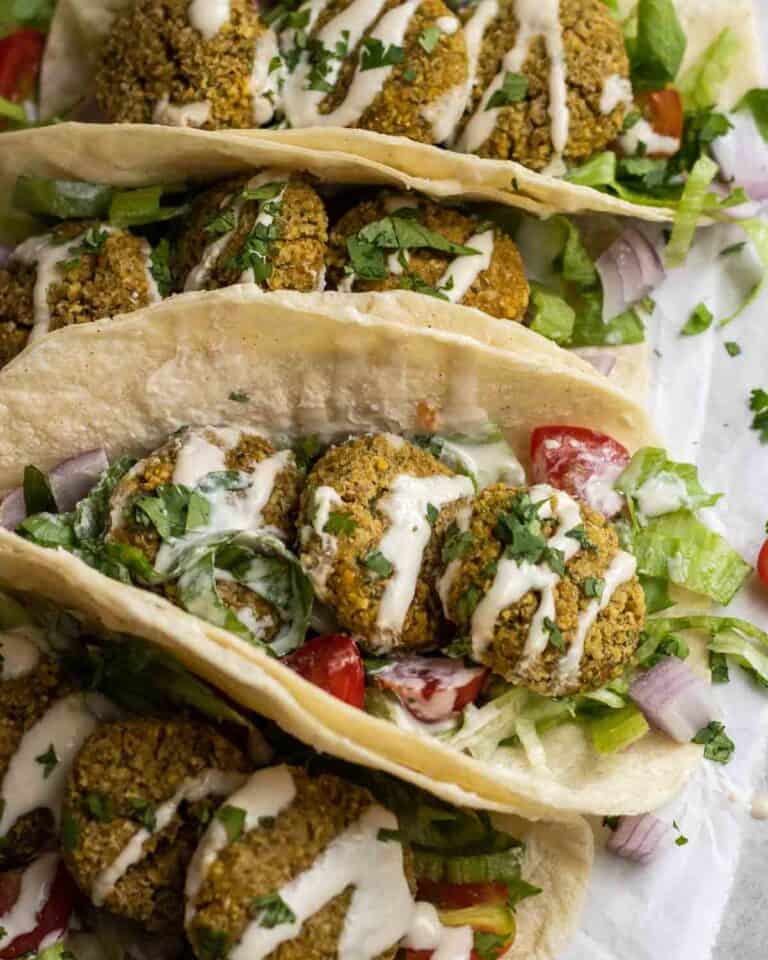 Easy Falafel Tacos – My Plantiful Cooking