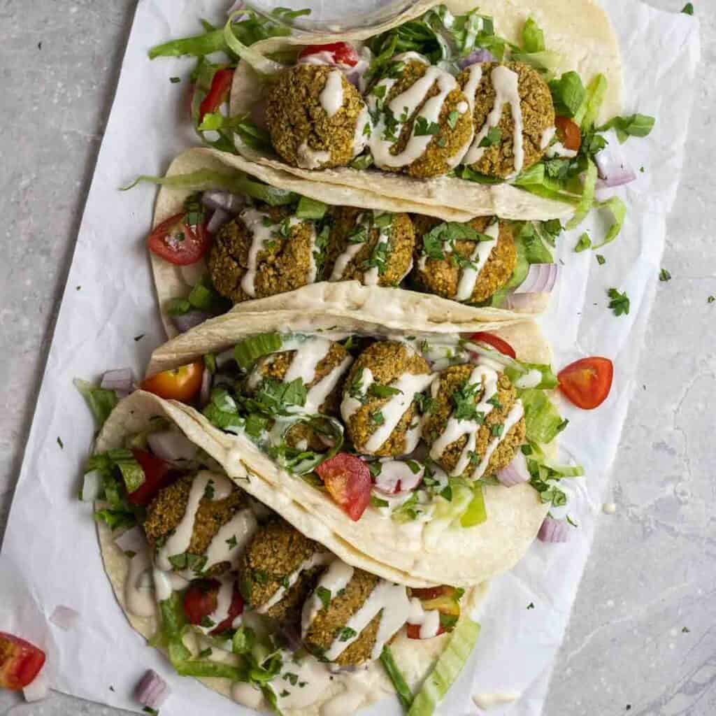 Easy Falafel Tacos – My Plantiful Cooking