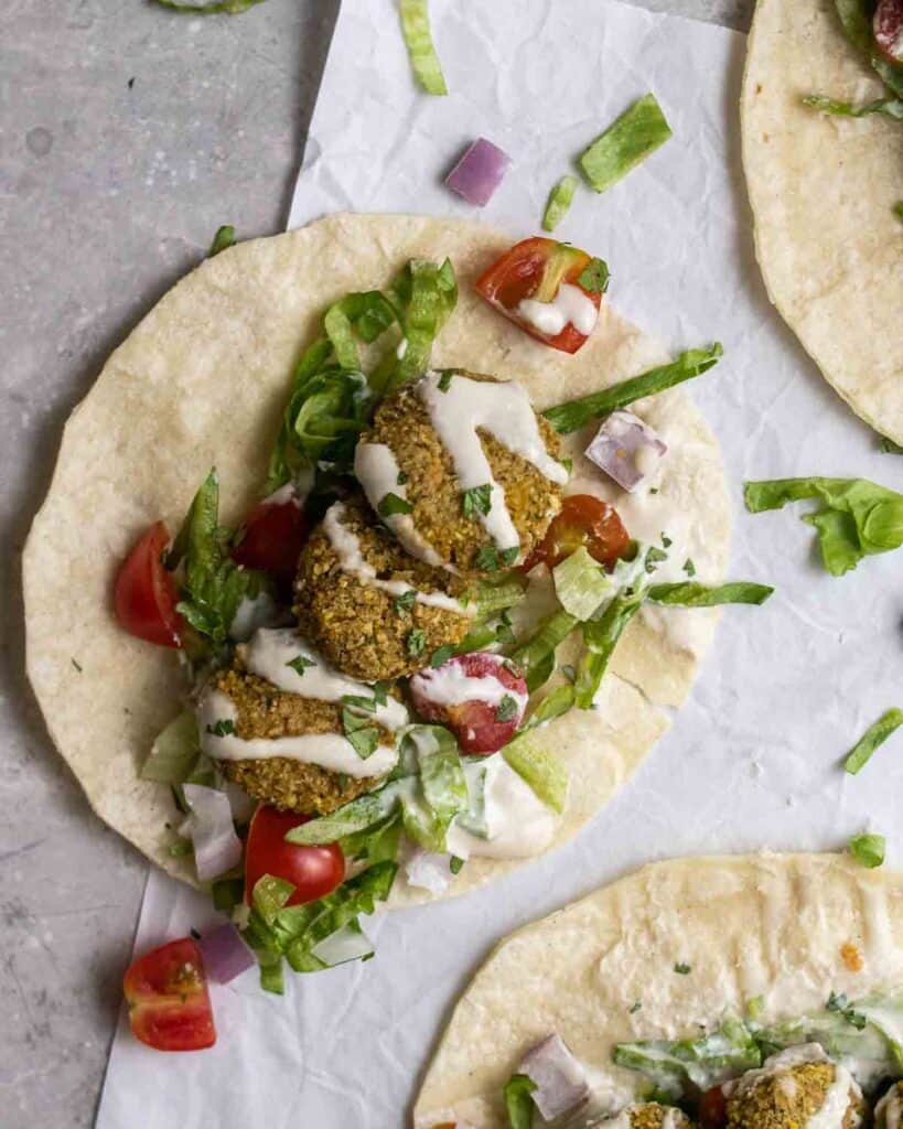 Easy Falafel Tacos – My Plantiful Cooking