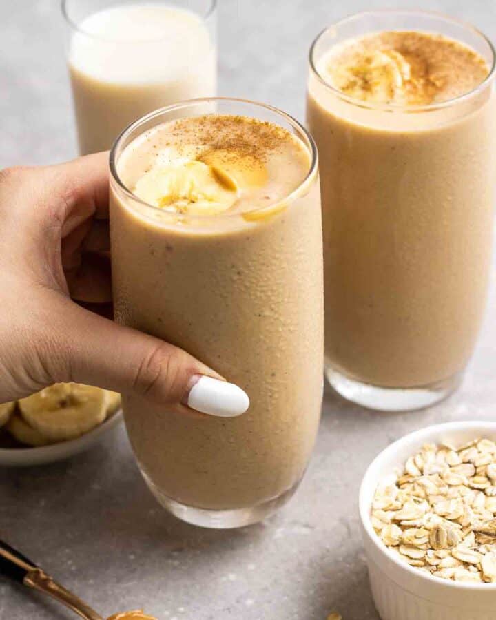 Creamy Peanut Butter Powder Smoothie – My Plantiful Cooking