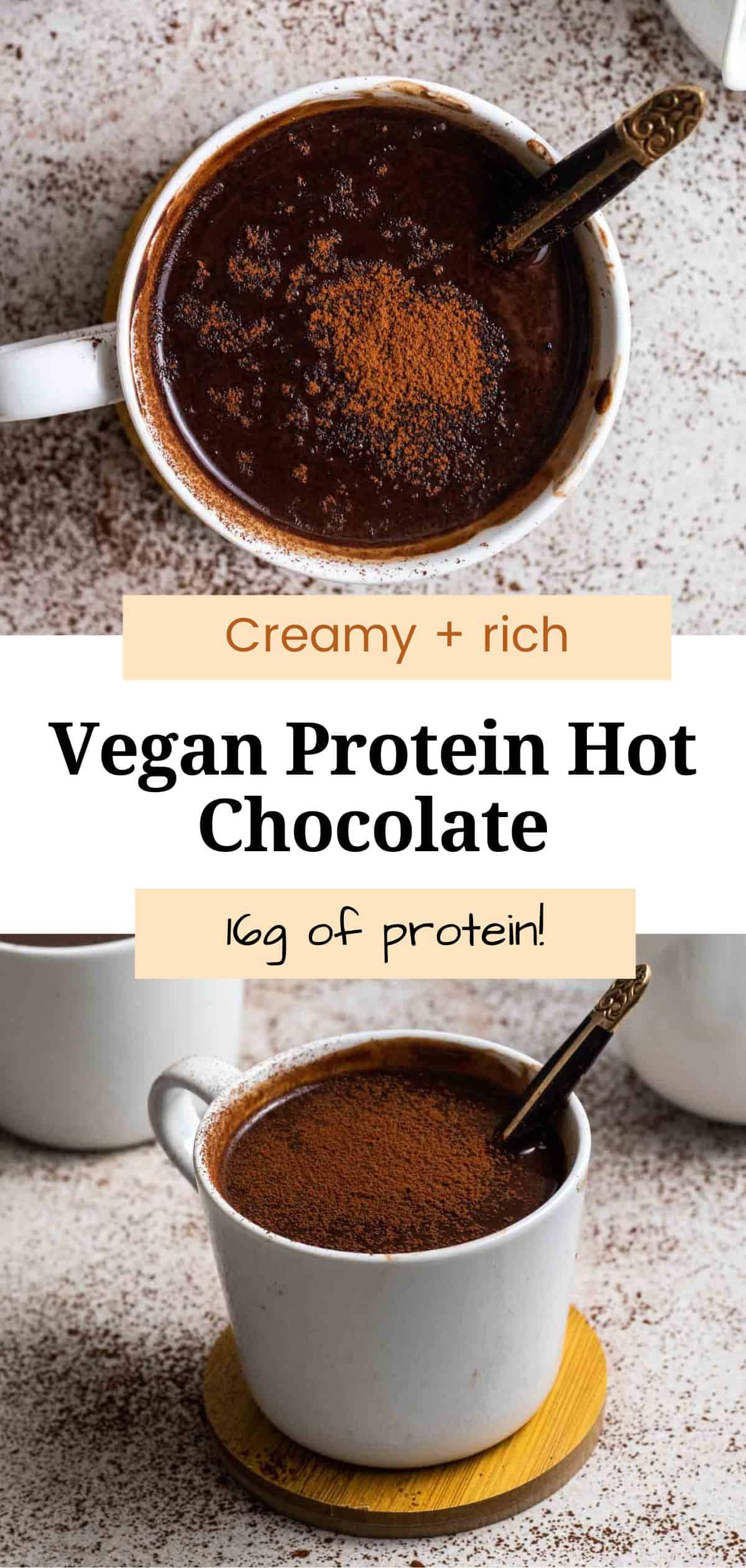 Creamy Protein Hot Chocolate – My Plantiful Cooking