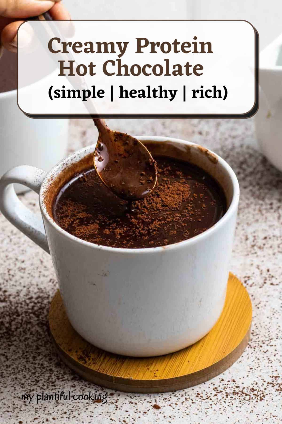 Creamy Protein Hot Chocolate – My Plantiful Cooking
