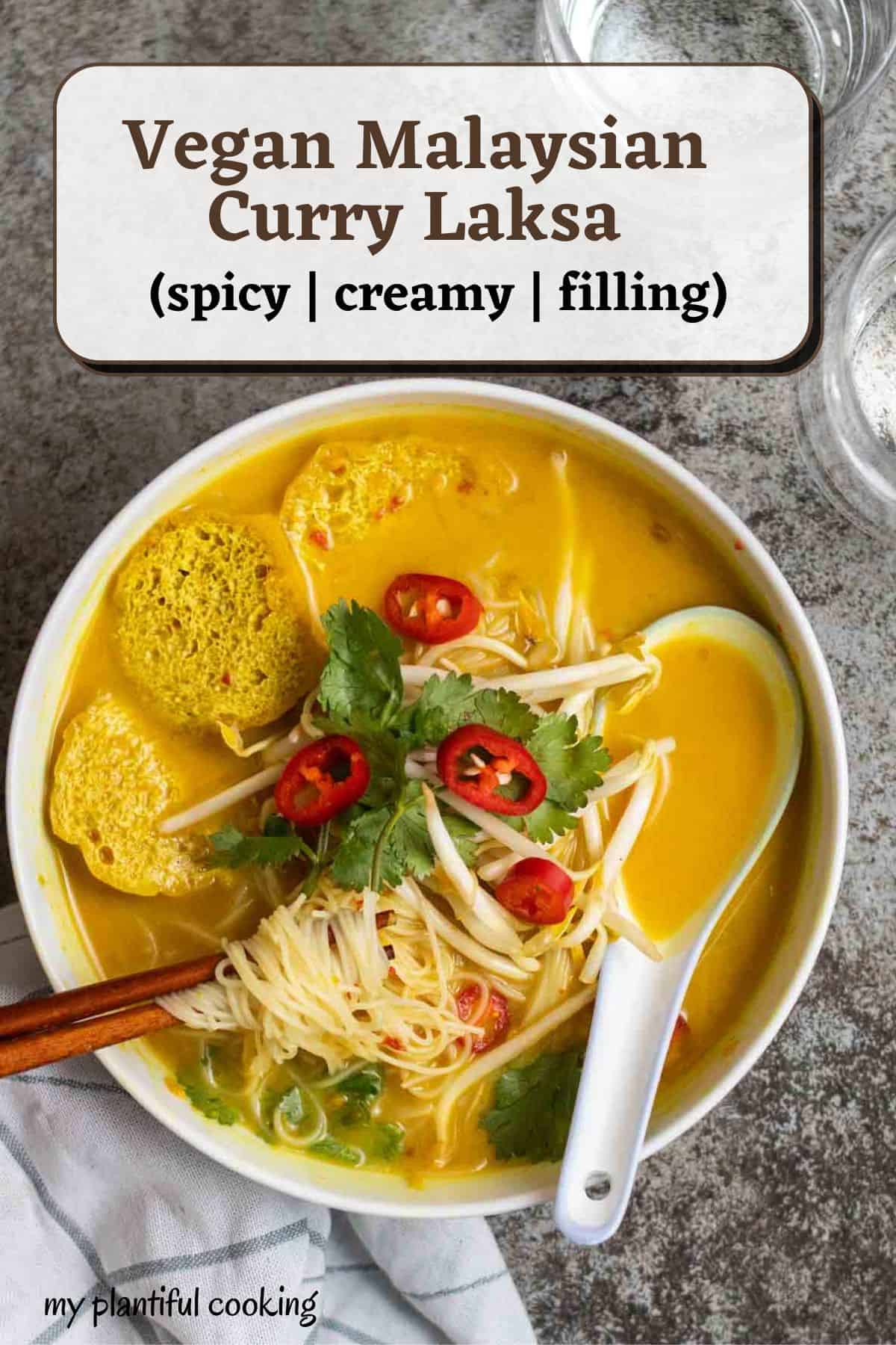 Creamy Vegan Laksa – My Plantiful Cooking