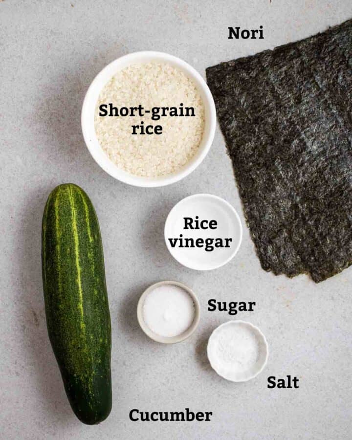 Kappa Maki (cucumber sushi rolls) – My Plantiful Cooking